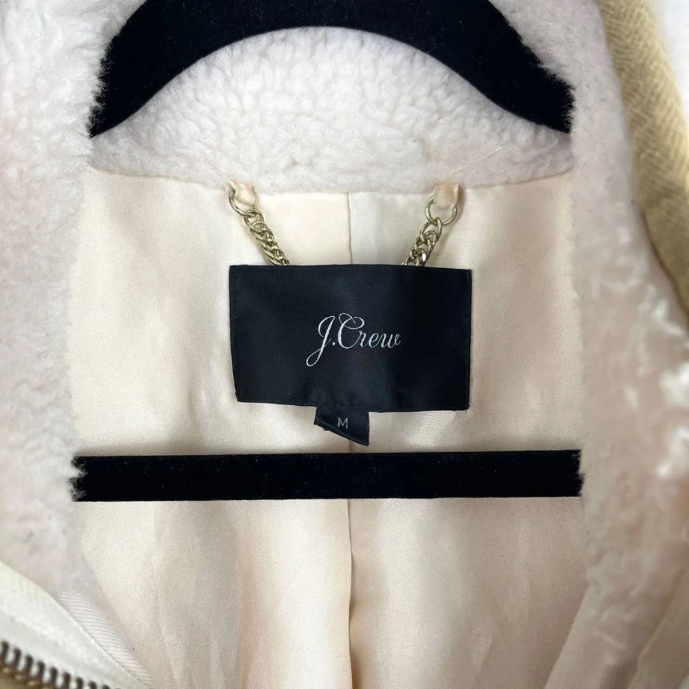 J.Crew Colorblock Zip Teddy Coat - Gem